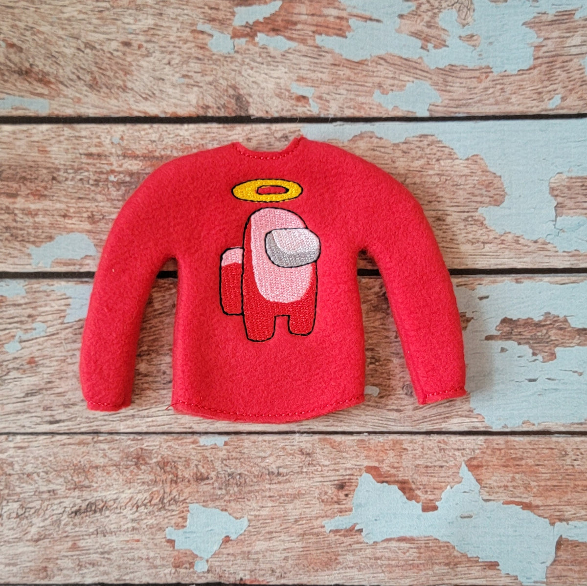 Elf Sweater ITH Design - Among Us Angel In the Hoop Embroidery Design ...