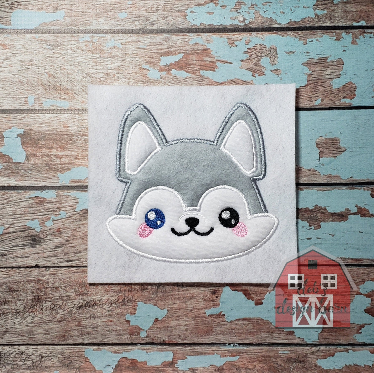 Husky Applique Embroidery Design - 4x4 5x7 6x10 – Deb's Design Barn
